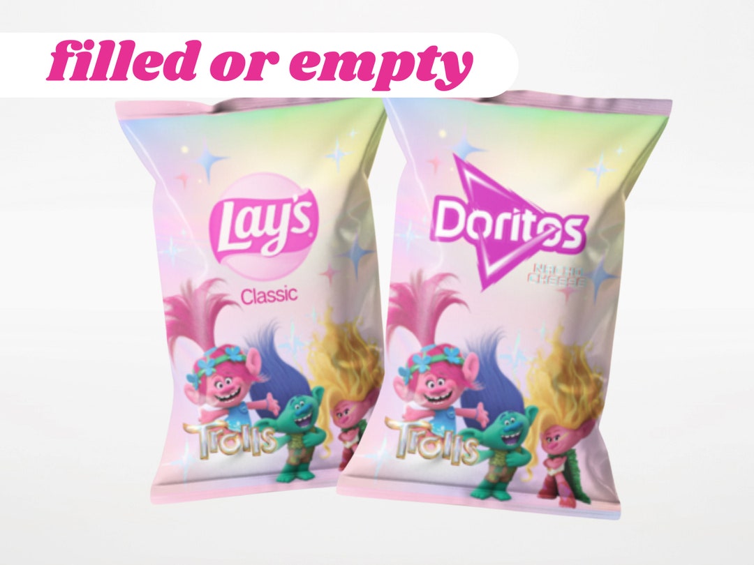 Trolls Birthday Party Treats Trolls Chip Bags Birthday Party Bundle ...