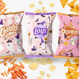 Halloween Chip Bags Classroom Gifts – No Candy Halloween Party Favors ...