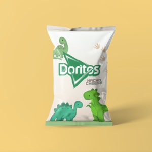 Dino Chip Bags Dinosaur Party Snacks Dinosaur Party Favor Bags Custom ...