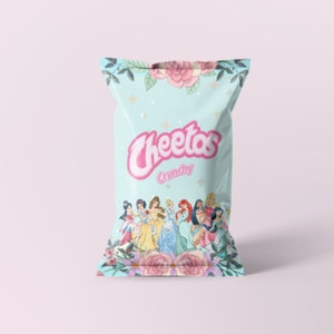 Disney Princess Birthday Party Chips, Disneyland Theme Birthday Disney ...