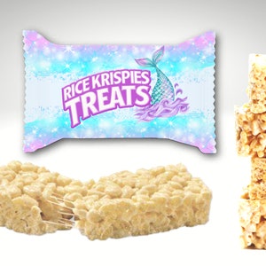Mermaid Rice Krispies Treats Mermaid Party Snacks Little Mermaid Rice ...