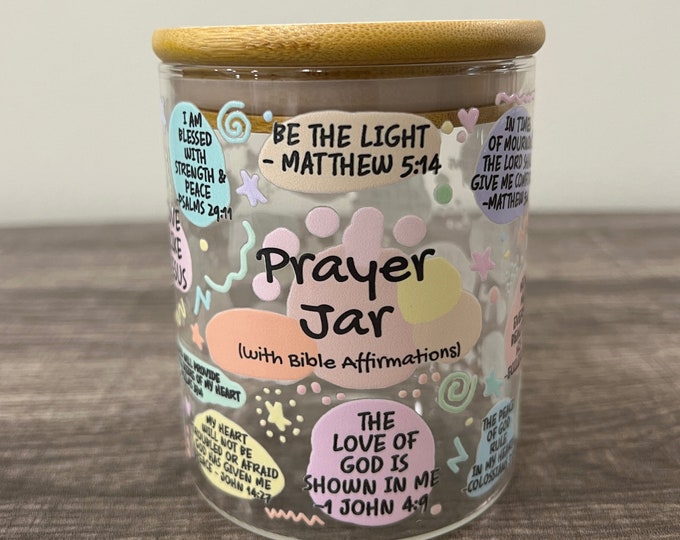 Bible Affirmations Prayer Jar - Etsy