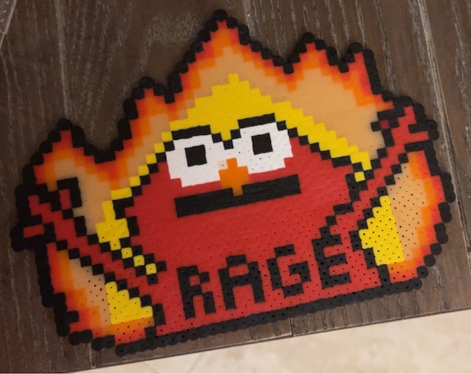 Elmo ‘RAGE’ Perler - Etsy