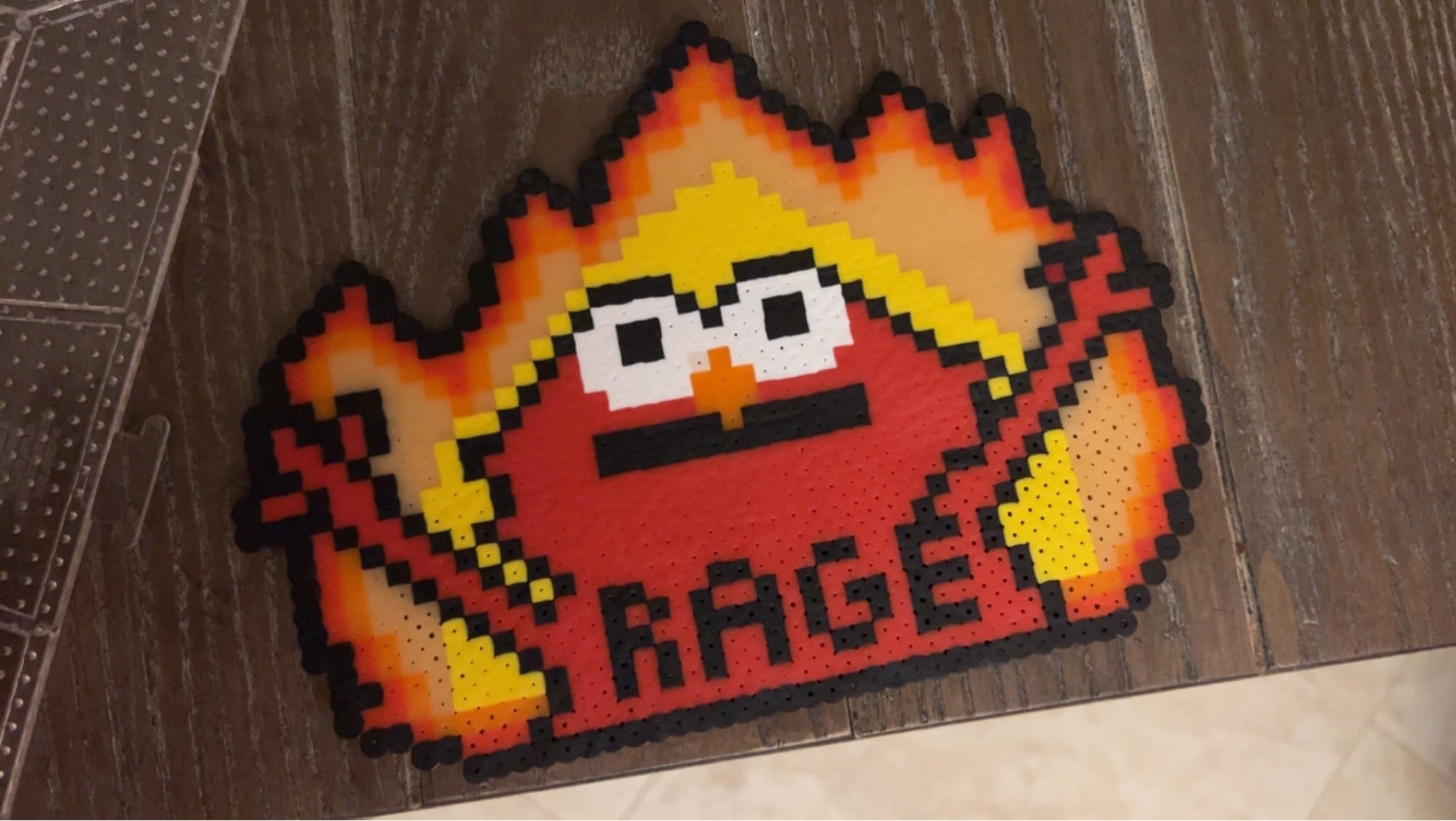 Elmo RAGE Perler - Etsy