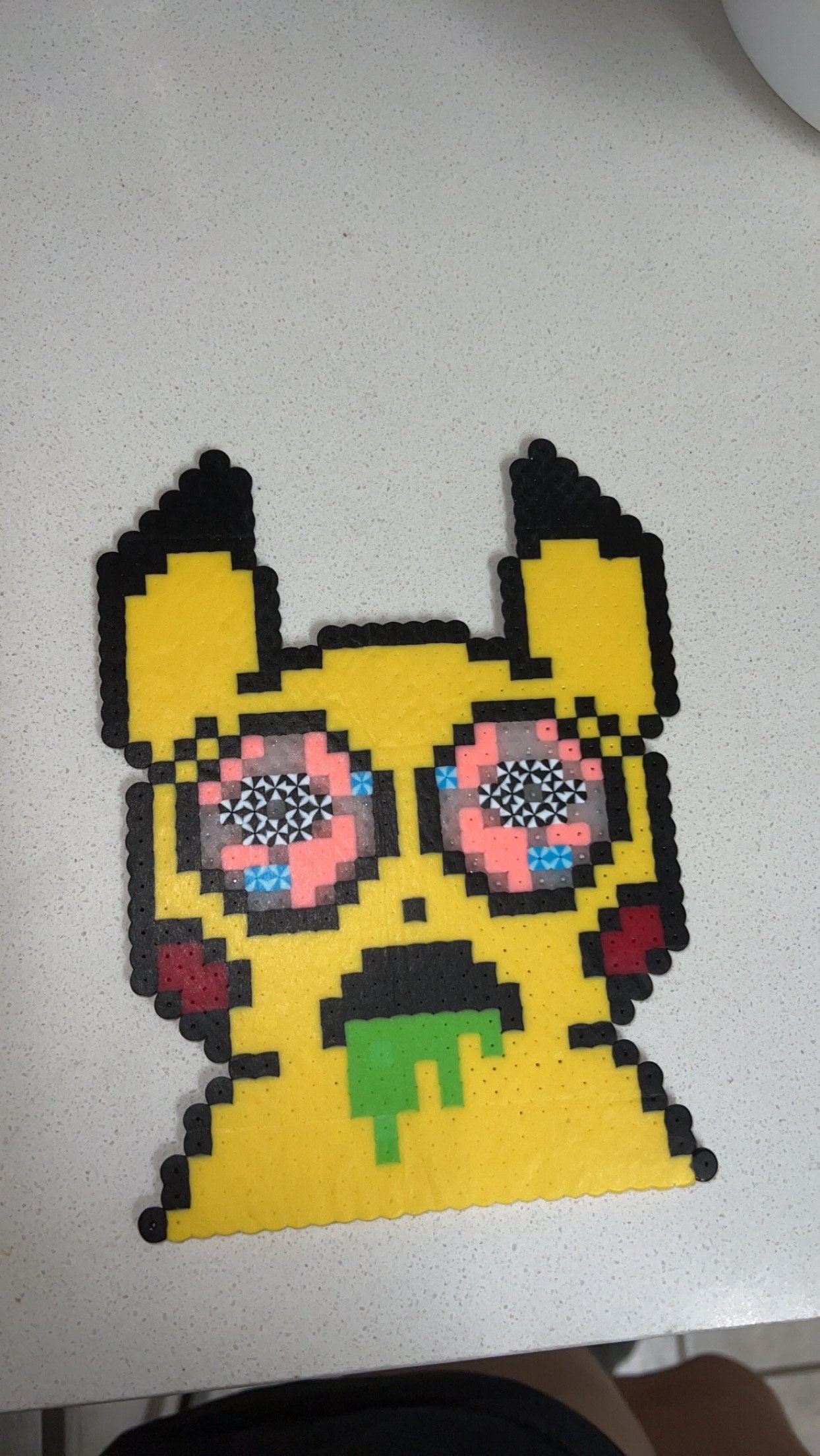 Trippy Pikachu Perler - Etsy