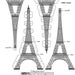 Eiffel Tower Printable Papercraft PDF - DIY 3D Paper Model STEM Kids - Etsy