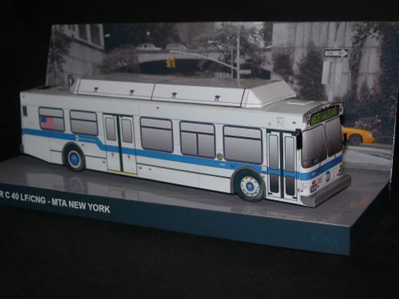 DIY New York City Bus Paper Model: Arts & Crafts Activity (PDF) - Etsy