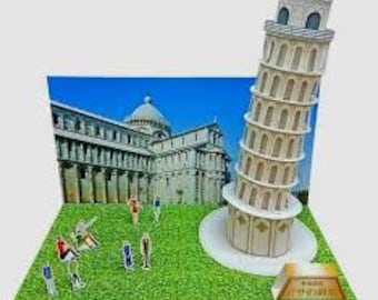 Leaning Tower of Pisa – Printable Paper Model PDF | DIY Landmark ...