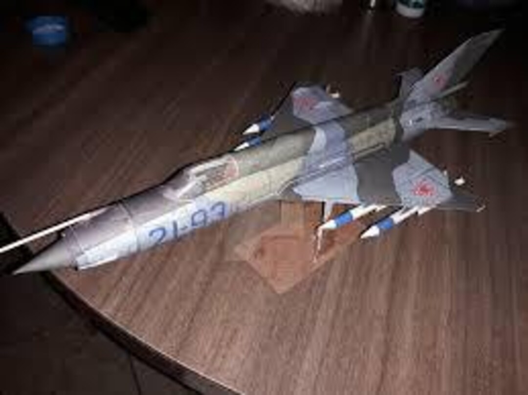 MIG-21 Paper Model: DIY Craft Kit (PDF) - Etsy