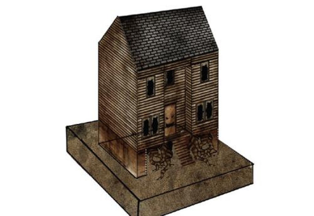 Paper Craft Haunted House: DIY Activity for Kids (PDF) - Etsy