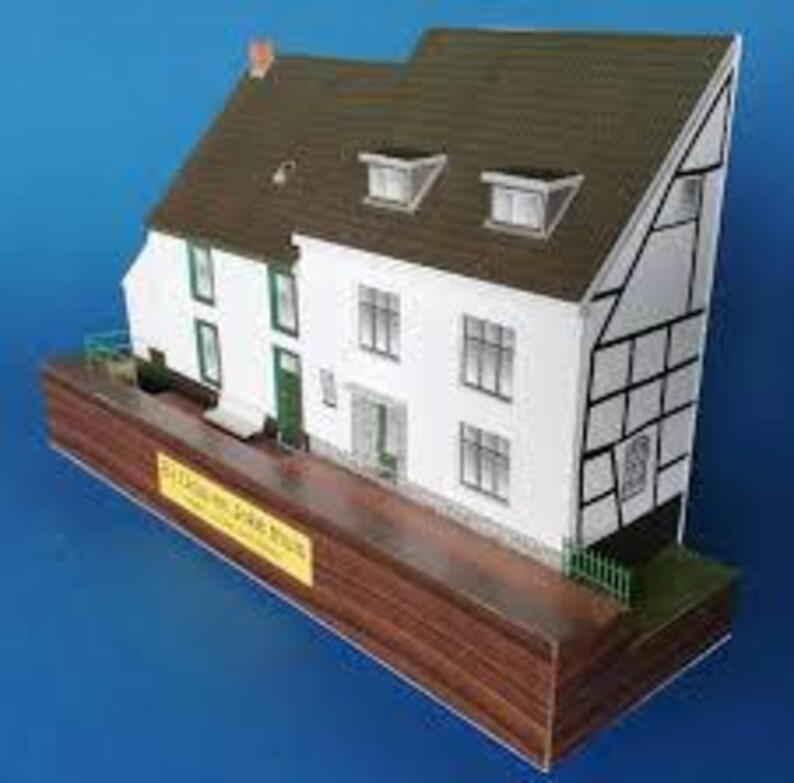Paper Architecture DIY Set: Miniature Buildings, Arts & Crafts (digital ...