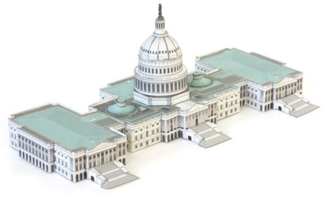 Paper Craft Capitol Building DIY Gifts for Kids Birthday Gifts Paper ...
