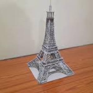 Eiffel Tower Papercraft: Printable 3D Model - DIY Paris Landmark (PDF ...