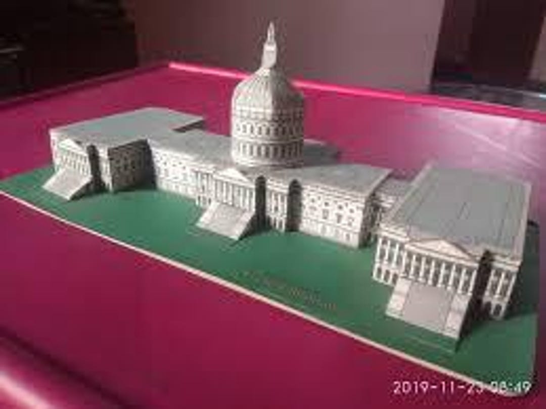 Capitol Building Paper Model: DIY Craft Activity for Kids (PDF) - Etsy