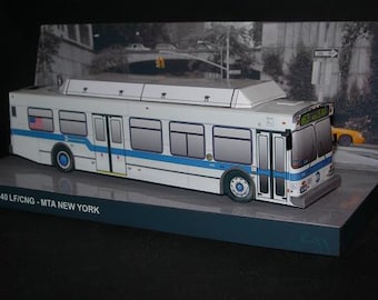 DIY New York City Bus Paper Model: Arts & Crafts Activity (PDF) - Etsy
