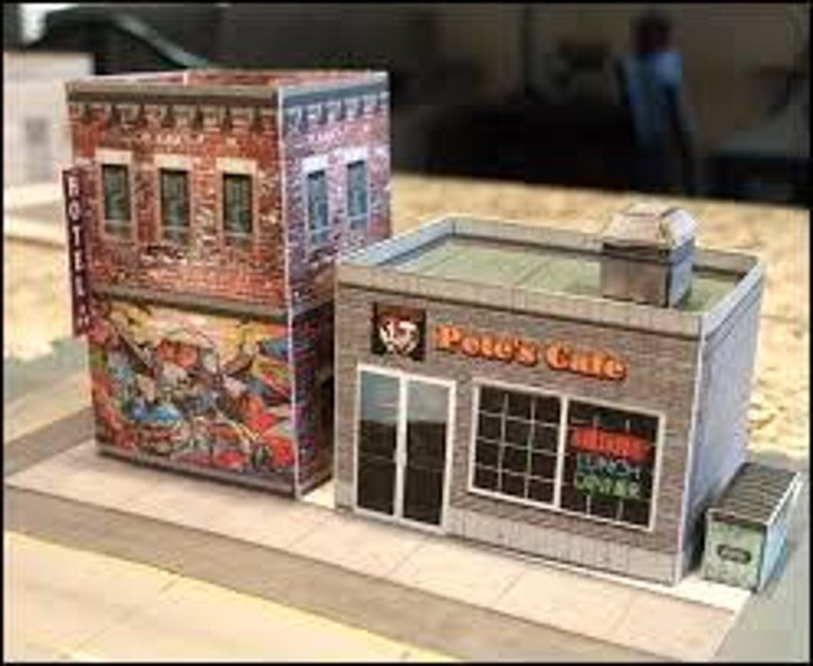 Paper Architecture DIY Set: Miniature Buildings, Arts & Crafts (digital ...