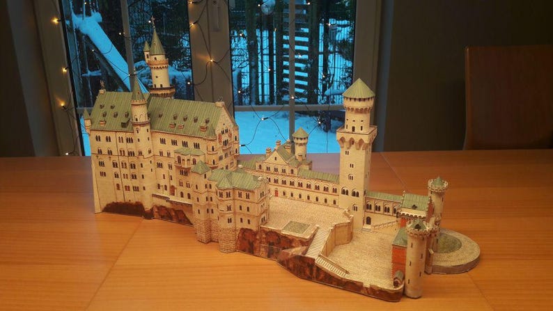 Neuschwanstein Castle 3D Paper Model - STEM Architecture Project - DIY ...