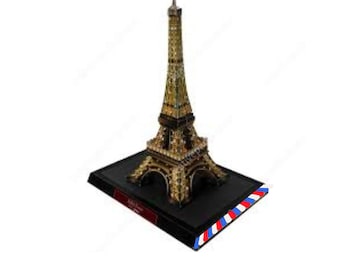 Eiffel Tower Paris France - 3D Papercraft PDF - Iconic Landmark Paper ...
