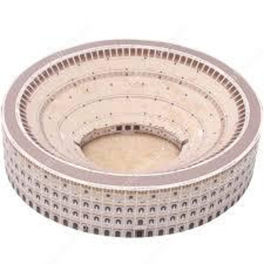 Colosseum Paper Model Art: DIY Craft Activity (PDF Download) - Etsy