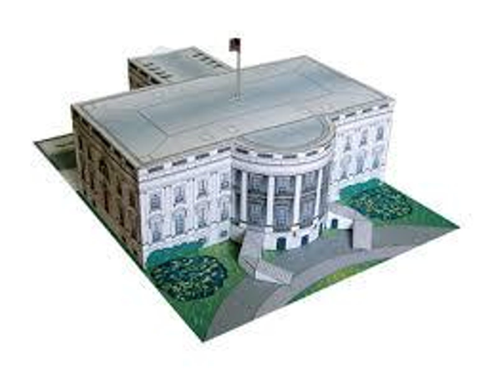 DIY White House Papercraft Kit Easy STEM School Project 3D Paper Model ...