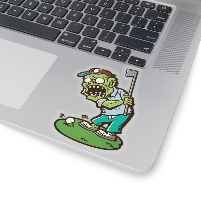 Zombie Kiss-cut Stickers, Golf Sticker, Zombie Golfer, Sports Sticker ...