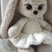 Crochet Ballerina Bunny Plushie: Handmade Boho Ballet Dancer Toy - Etsy