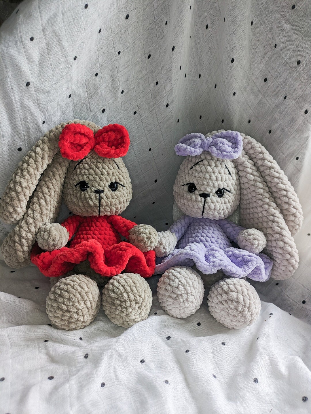 Plush Ballerina Bunny, Crochet Bunny Doll, Preemie Baby Gift, Crochet ...