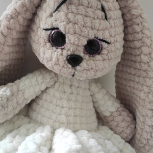 Crochet Ballerina Bunny Plushie, Handmade Crochet Toy, Christmas Gift ...