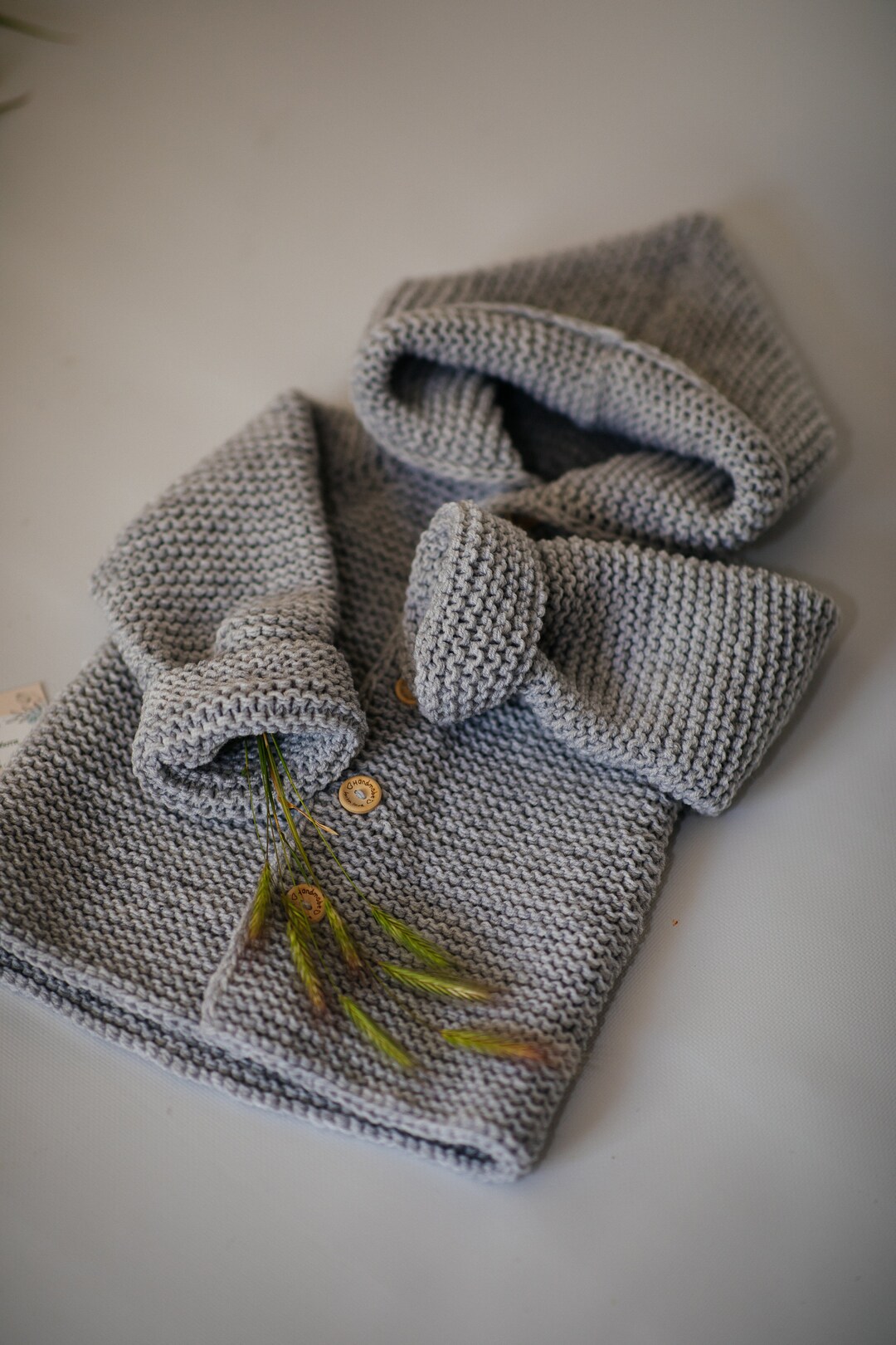 Hand Knit Baby Wool Cardigan: Hooded Knit Kids Coat - Etsy UK
