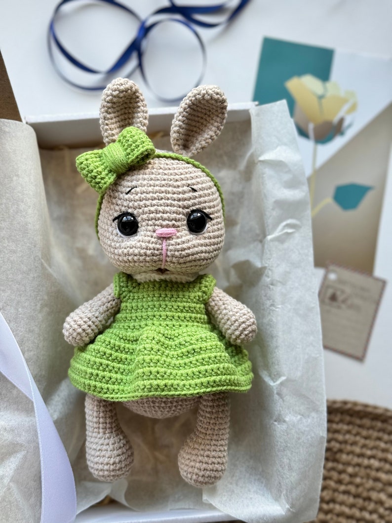 Crochet Rabbit Plush, Amigurumi Bunny, Baby Shower Gift - Etsy