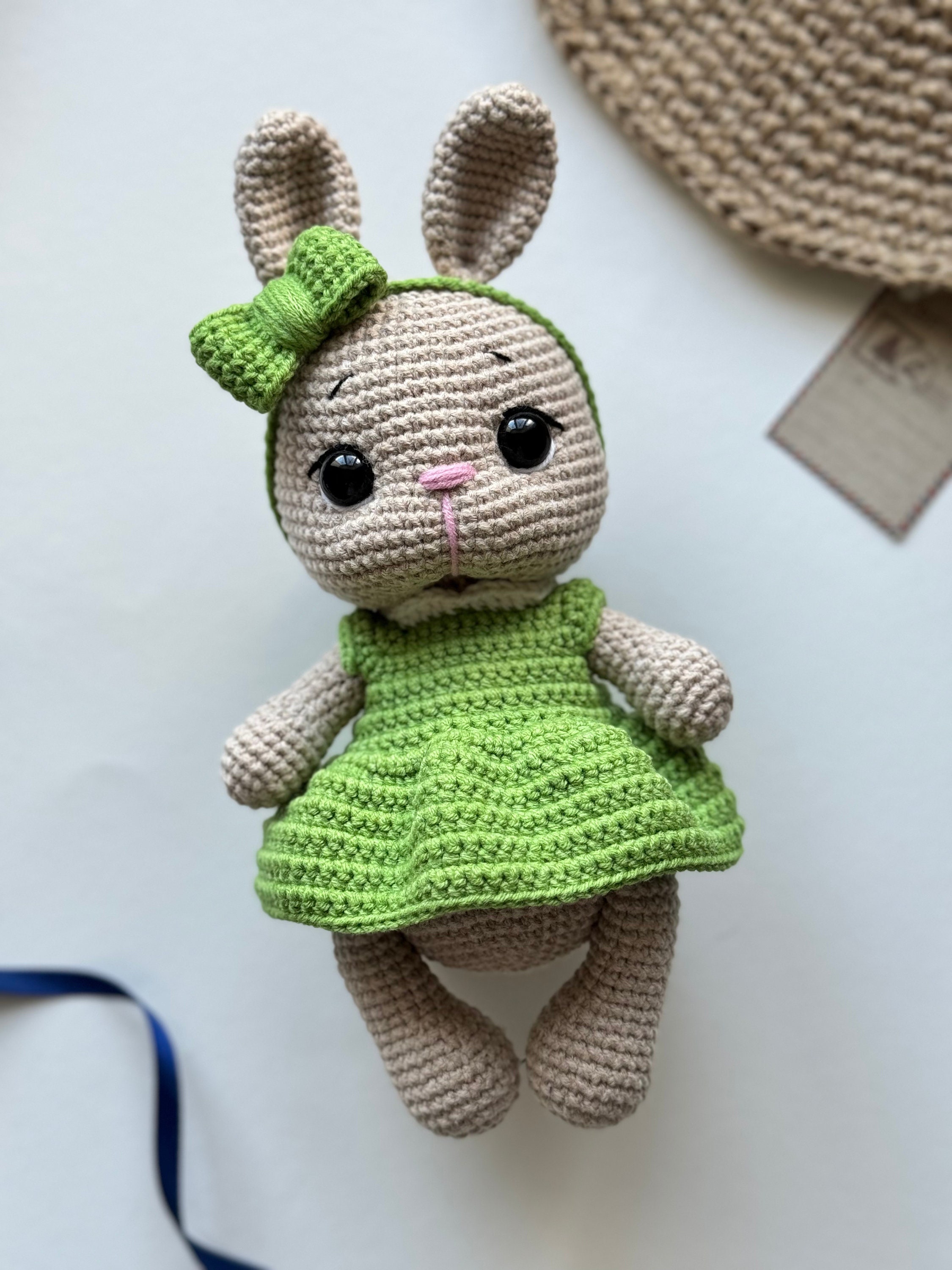 Tiny Crochet Bunny, Cute Amigurumi Toy, Preemie Baby Gift, Plush Rabbit ...