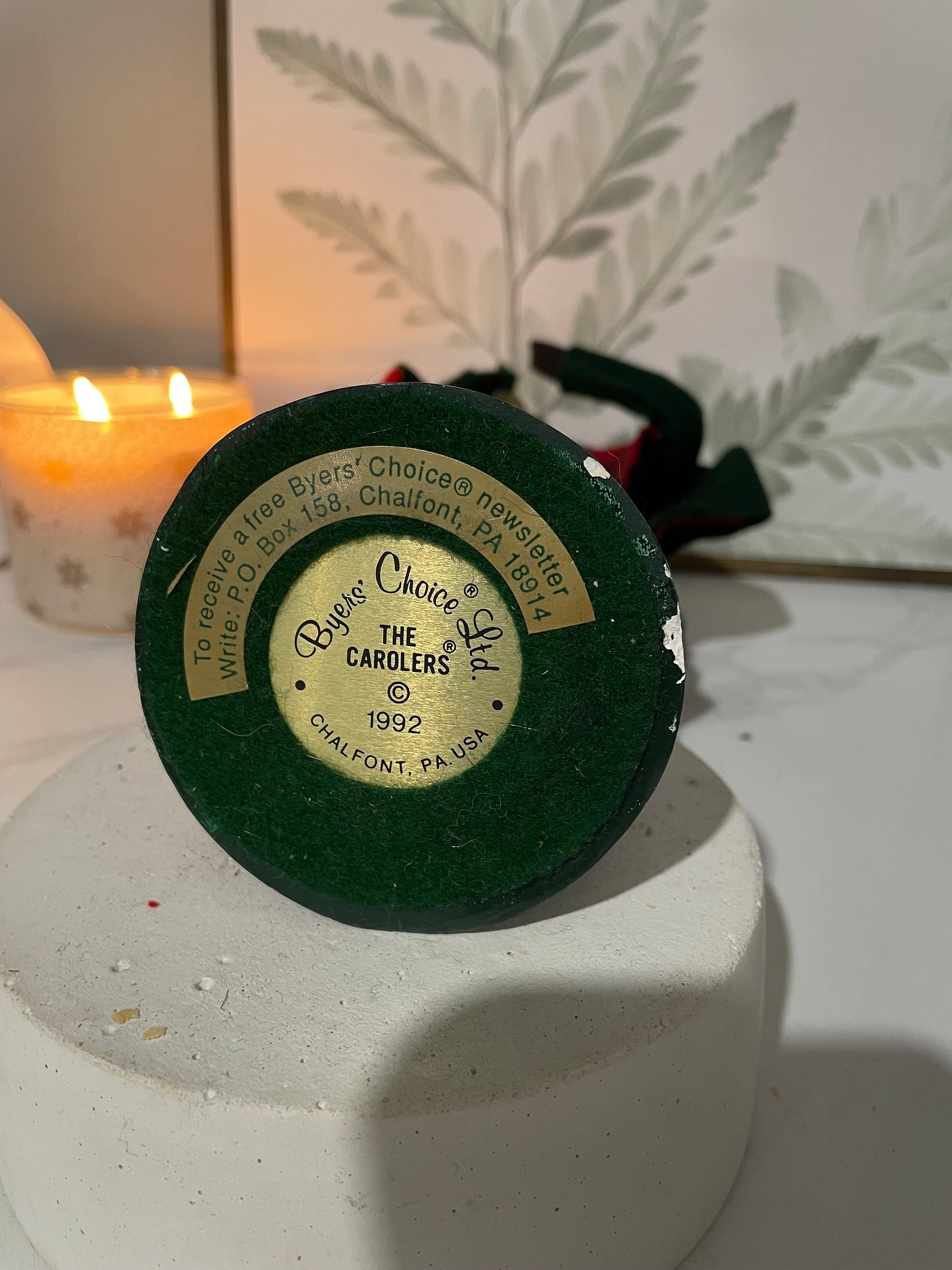 Byer's Choice the Carolers Man With Bell - Etsy