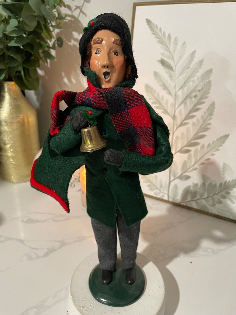 Byer's Choice the Carolers Man With Bell - Etsy