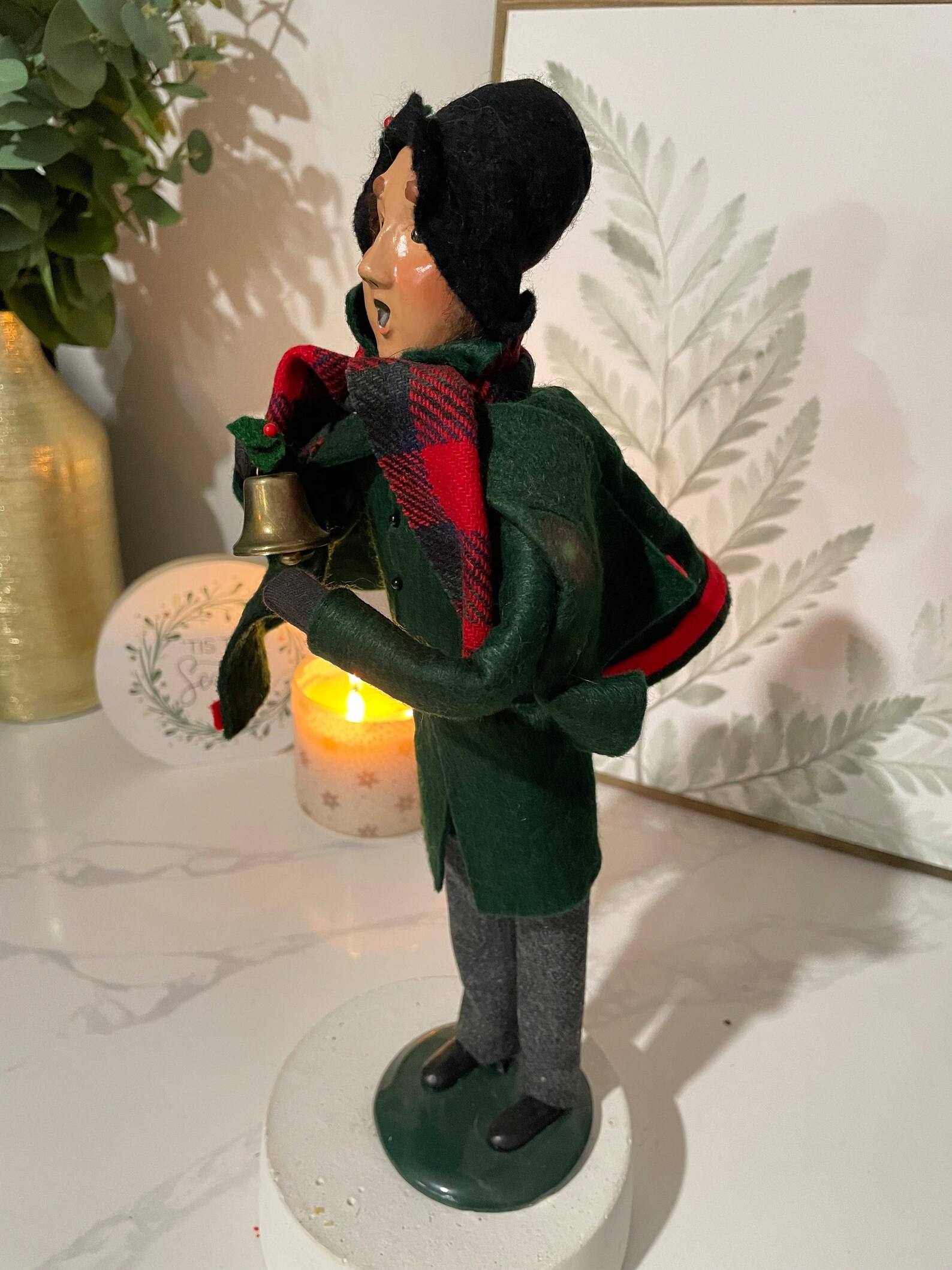 Byer's Choice the Carolers Man With Bell - Etsy