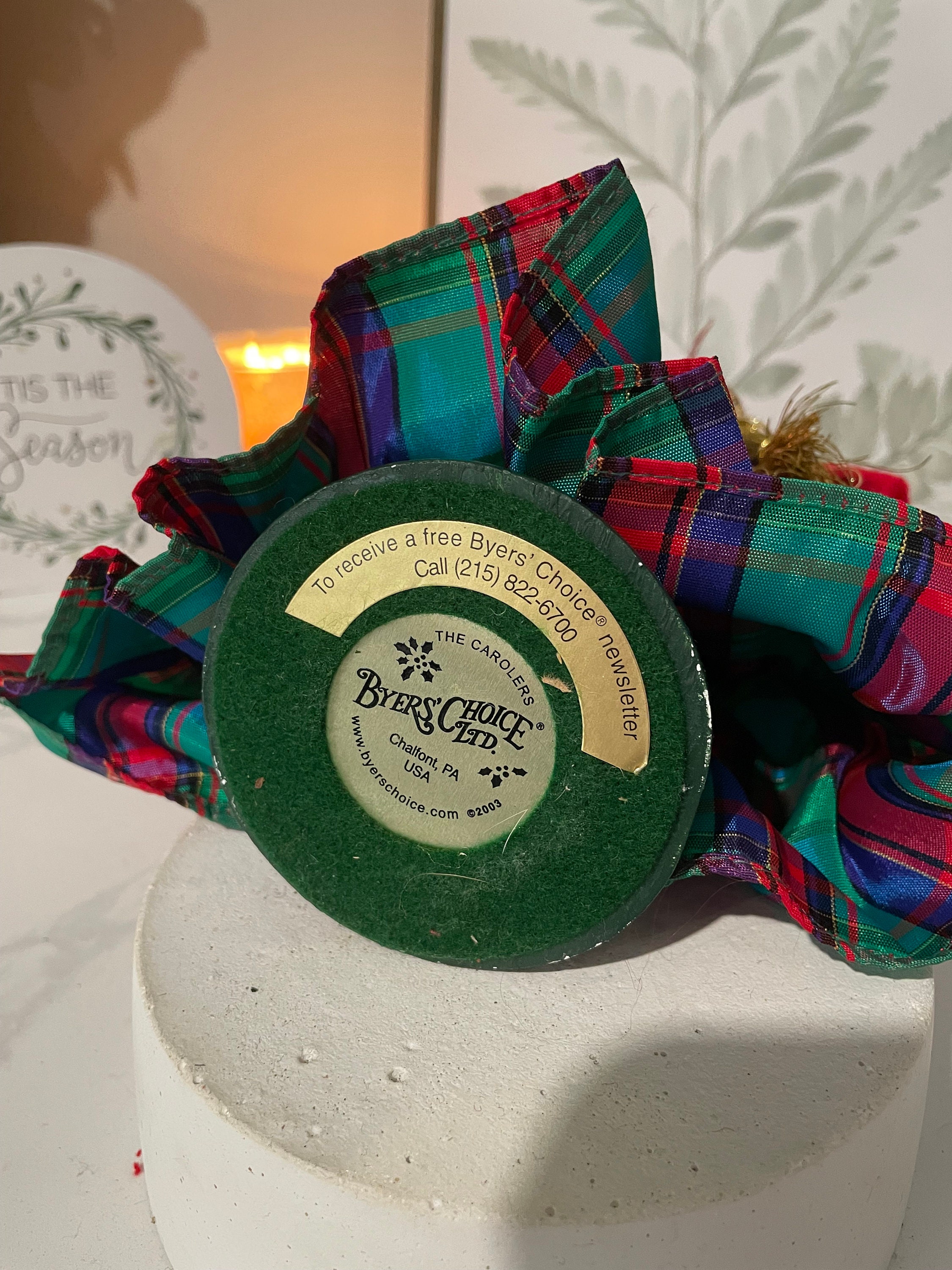 Byers Choice the Carolers Victorian Mom in Plaid - Etsy