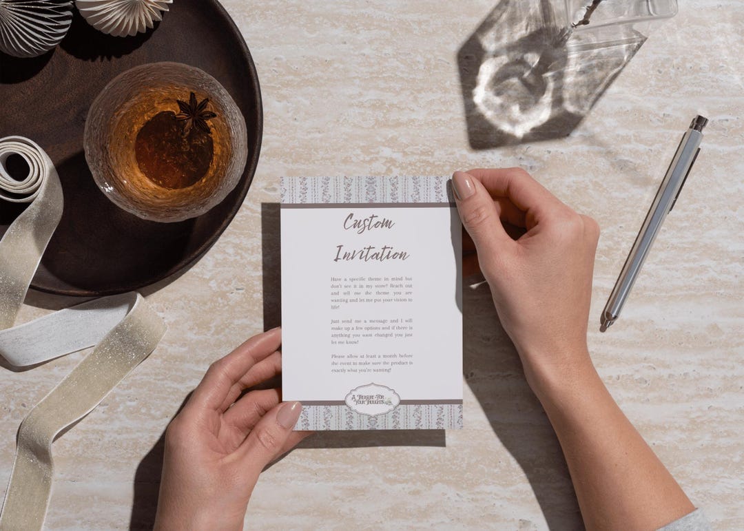 Fully Custom Invitation Made by Me: Pick Theme, Colors, and More ...