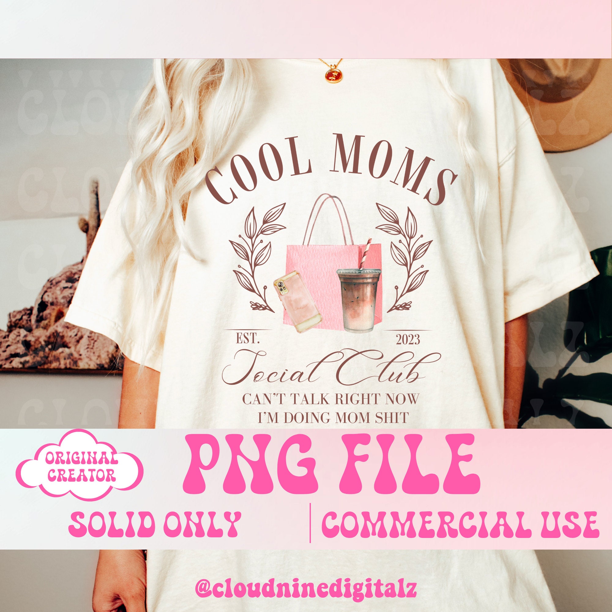 Cool Moms Social Club Png,mama Png,mothers Day Png,cocktail Png,moms ...