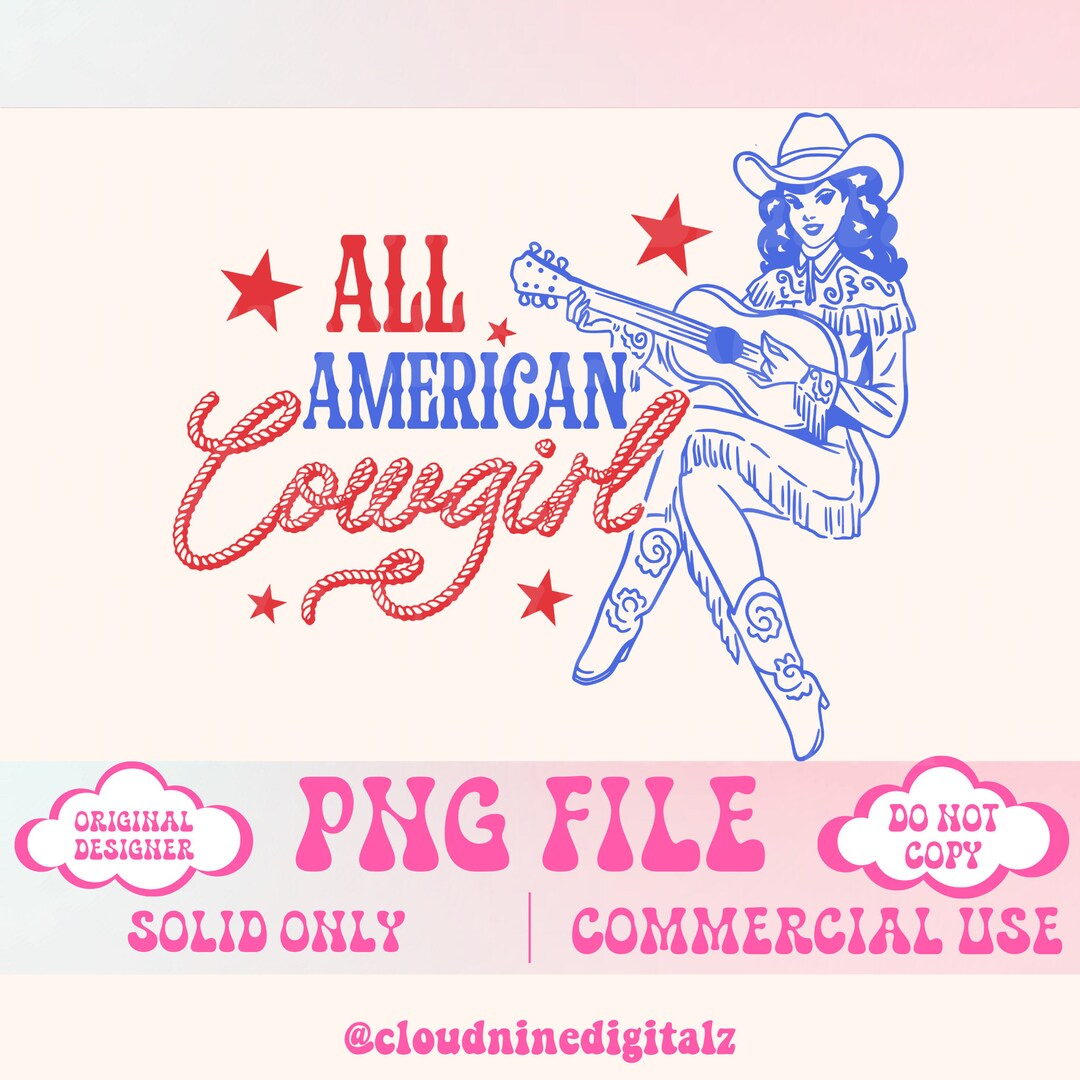 All American Cowgirl Png,cowgirl Png,4th of July Png,cowgirl Boots Png ...