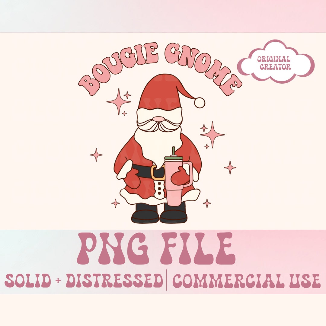 Bougie Gnome Santa Png Christmas Png Stanley Gnome Tumbler Png Funny ...