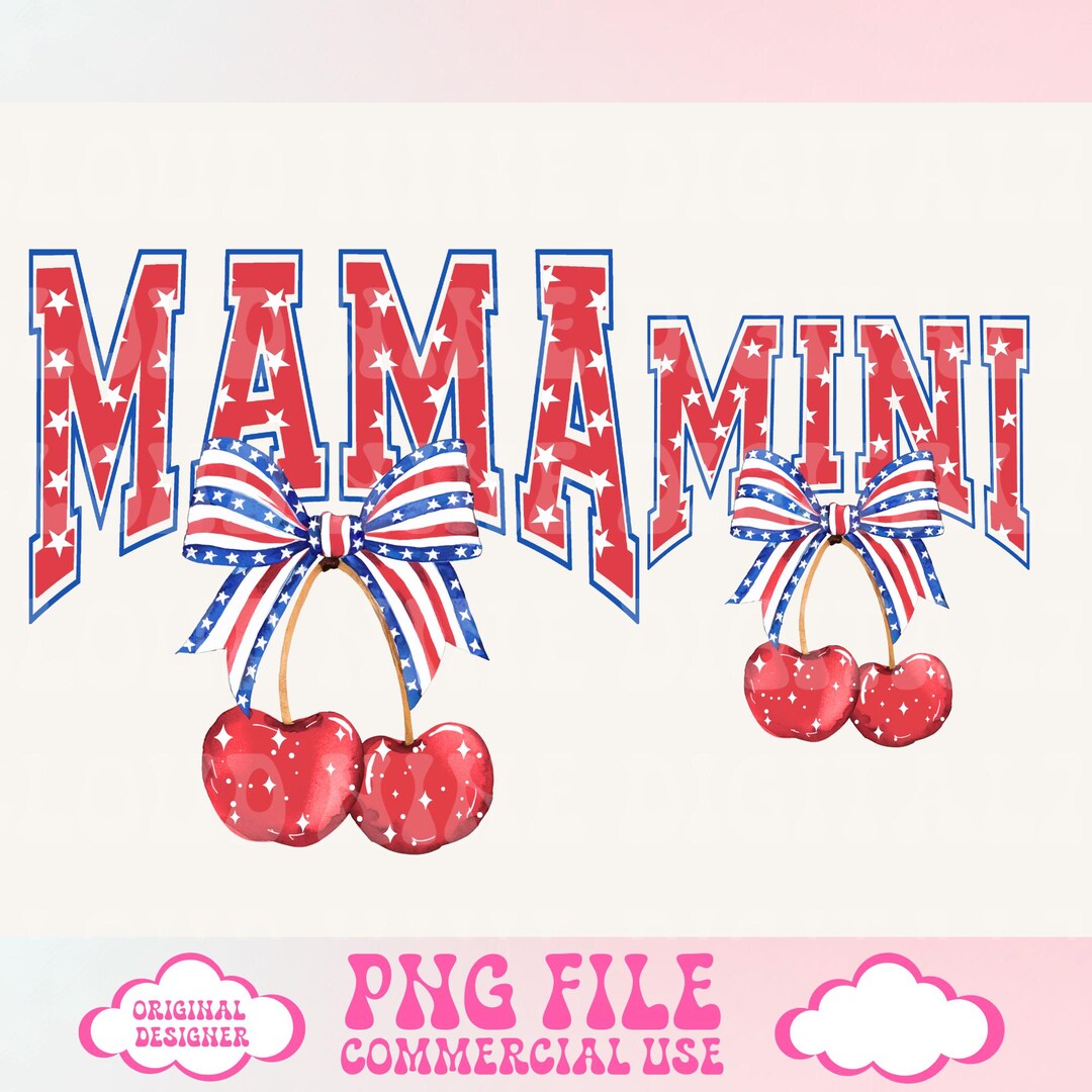 Coquette 4th of July Png,mama Png,cherry Png,america Png,american Girly ...