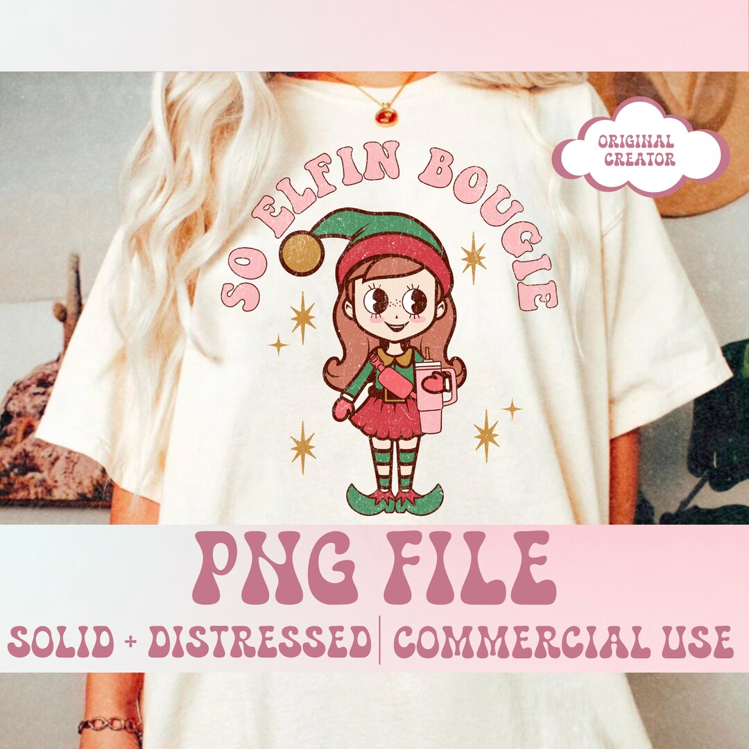 So Elfin Bougie Elf Png Bougie Elf Santa Retro PNG Design Boojee ...