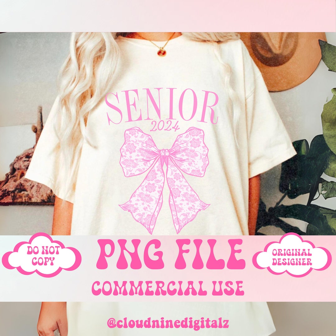 Coquette,senior 2024 Png,pink Bow Png,senior 2024 Png,class of 2024 Png ...