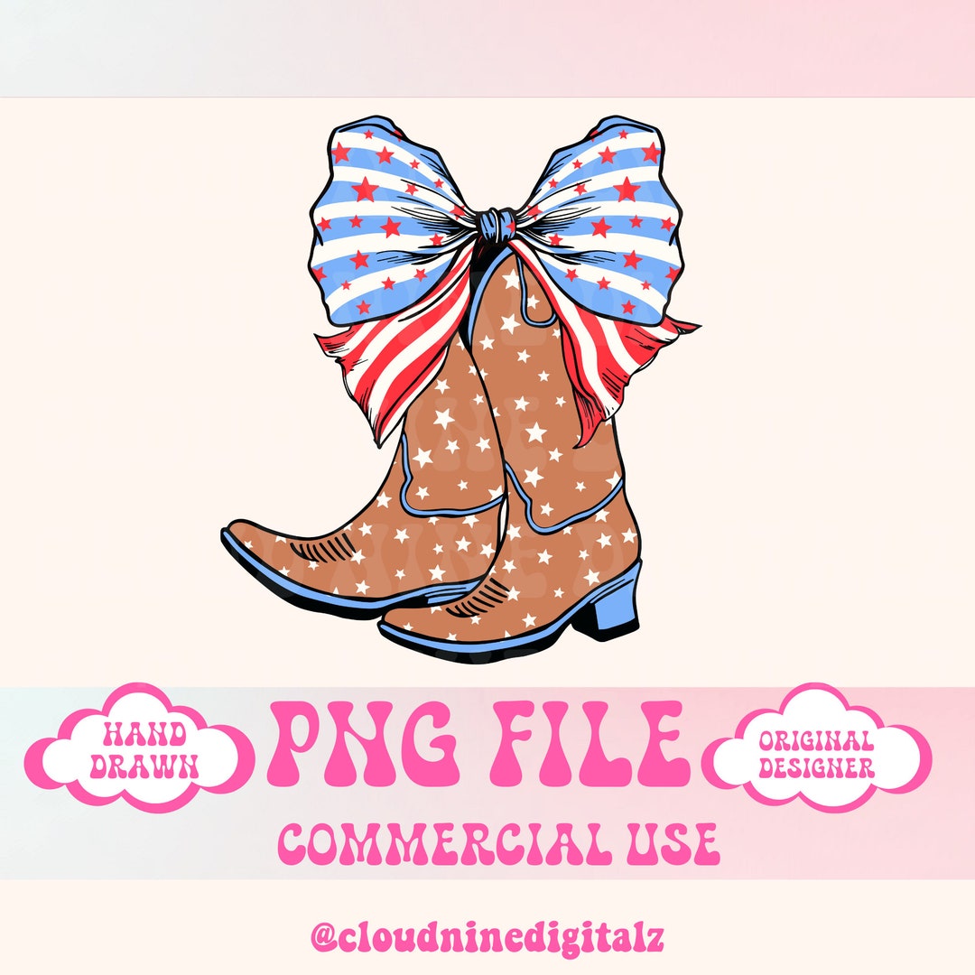 Coquette Cowgirl,coquette 4th of July Png,cowgirl Boots Png,america Png ...