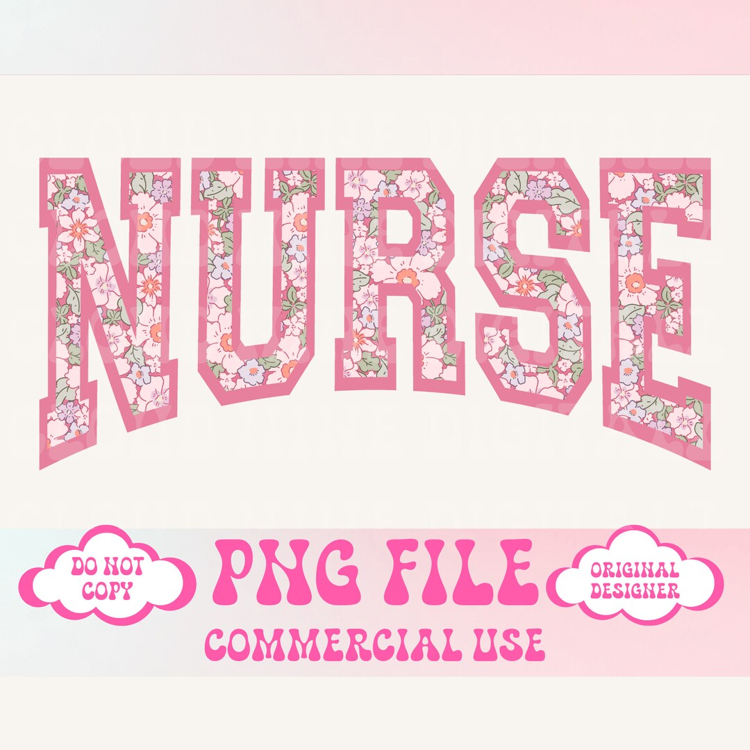 Nurse Png Spring Png, Nurse Spring Png,healthcare Worker Png,floral ...
