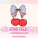Coquette 4th of July Png,cherry Png,america Png,american Girly Png ...