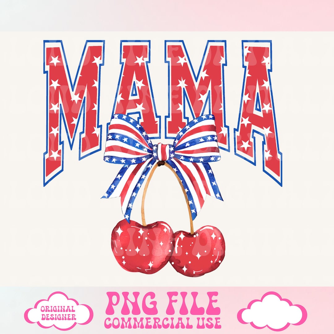 Coquette 4th of July Png,mams Png,cherry Png,america Png,american Girly ...