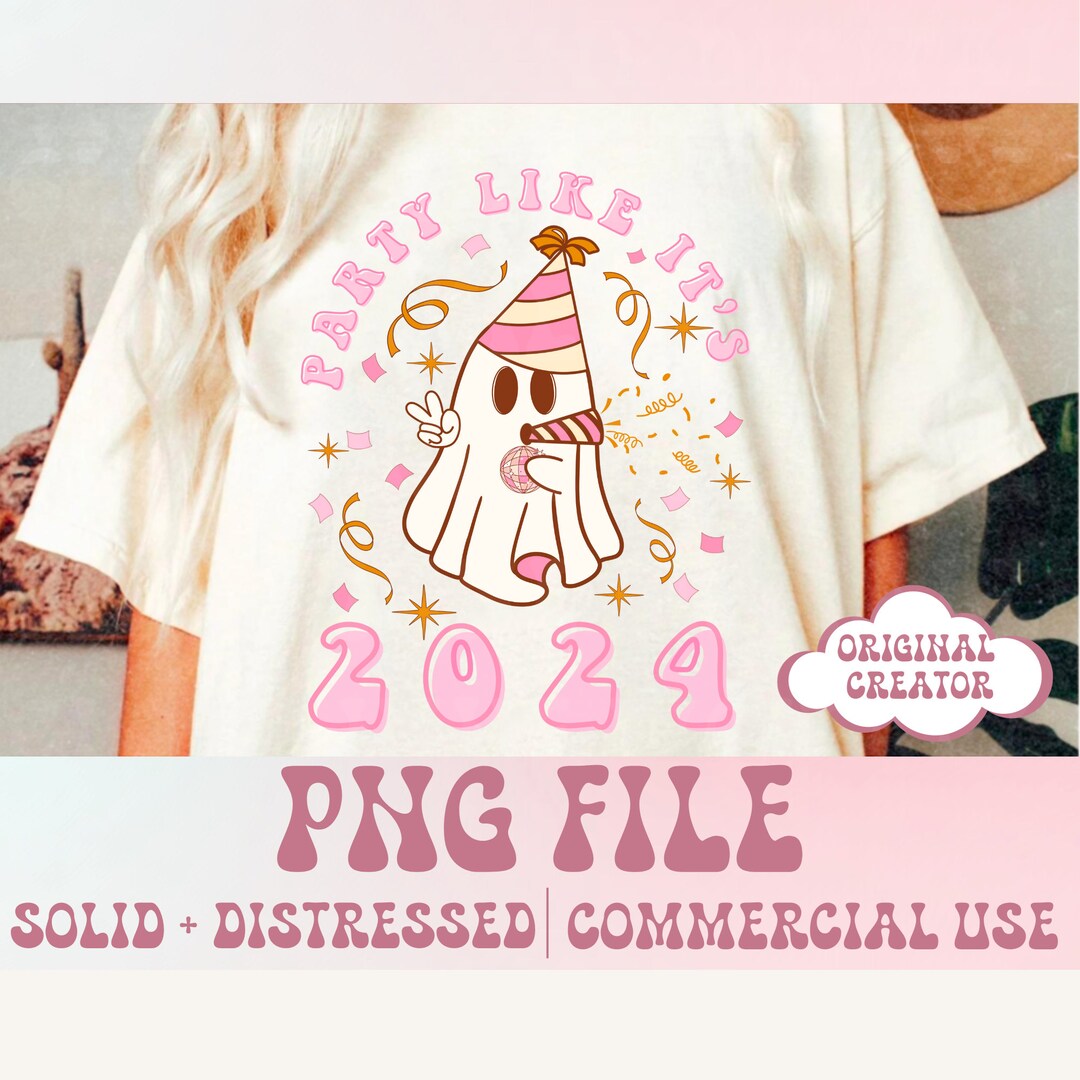 New Years Ghost Png Party Ghosties New Years Sublimation Design Disco ...
