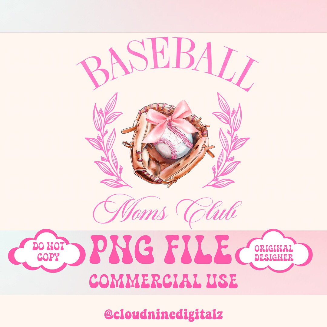 Coquette Baseball Png,baseball Mom,trendy Baseball Png,girly Baseball ...