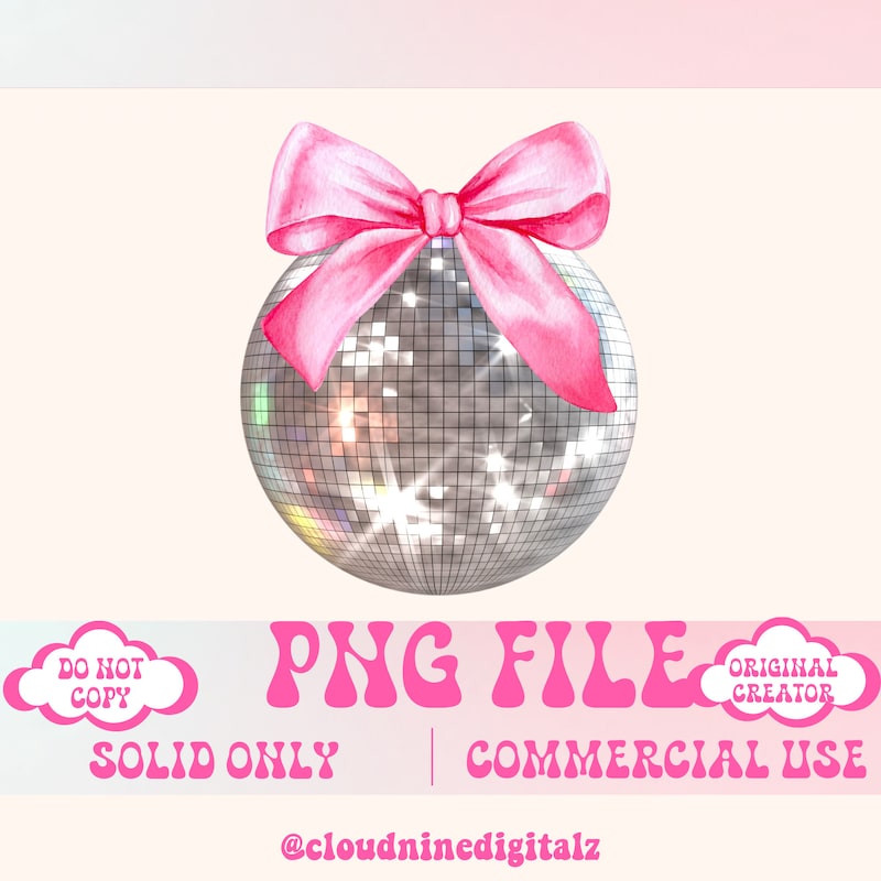 Disco Ball Ribbon Svg - Etsy