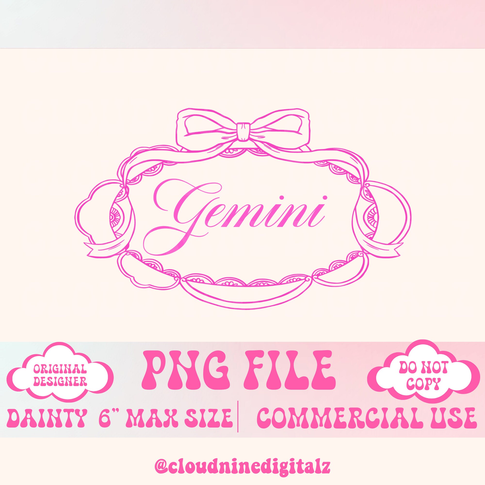 Gemini Coquette,zodiac Png Bundle,horoscope Png,astrology Png,trendy ...